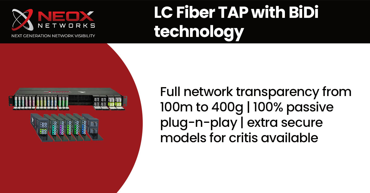 Data Sheet PacketRaven Modular Fiber Network TAPs - NEOX NETWORKS